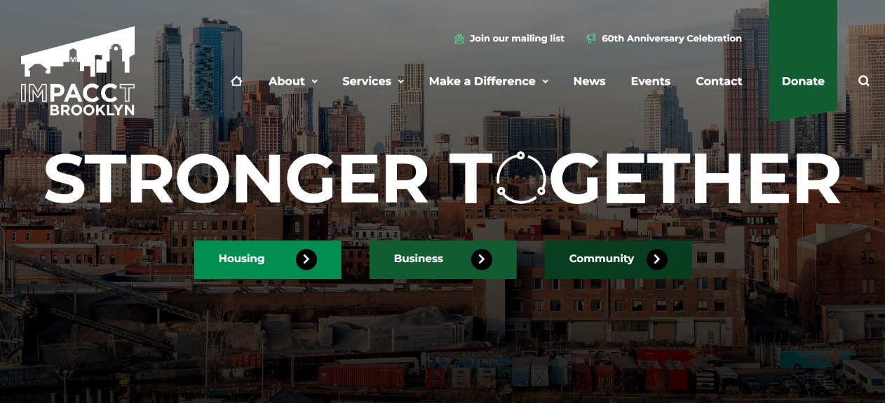 Web Design - IMPACCT Brooklyn - AnjasDev